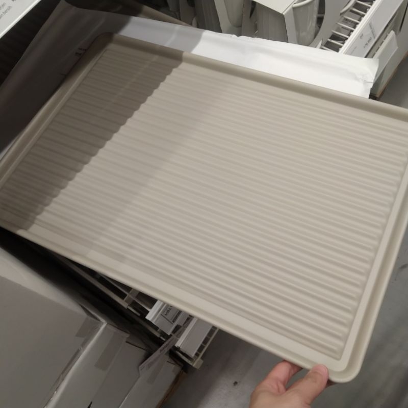 Jual VALVARDAD Dish drainer beige galvanis 52 x 35 cm rak pengering ...