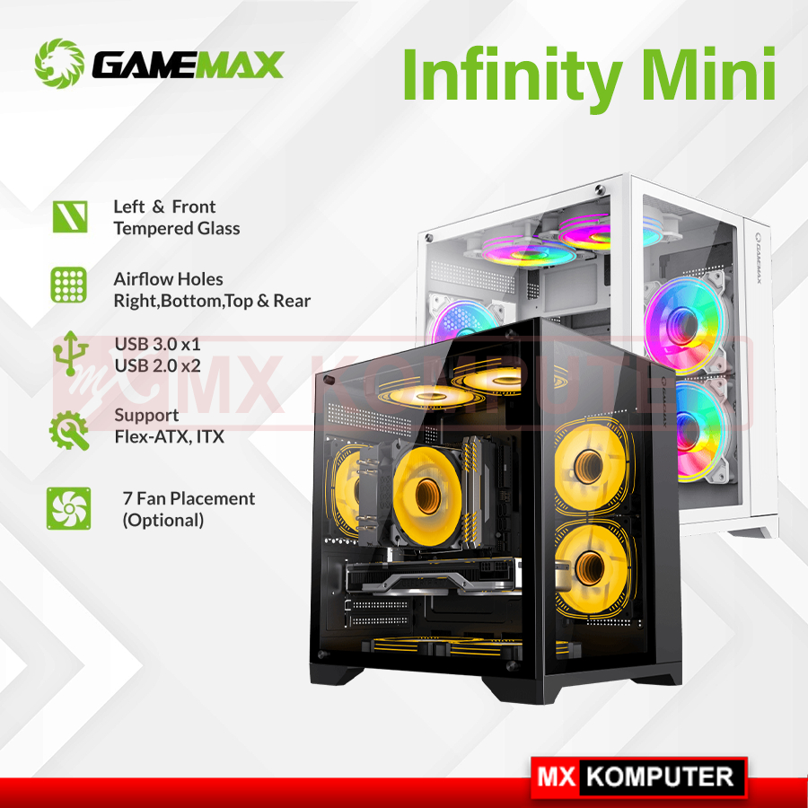 Jual Casing Gamemax Infinity Mini PC Case M-ATX | Shopee Indonesia