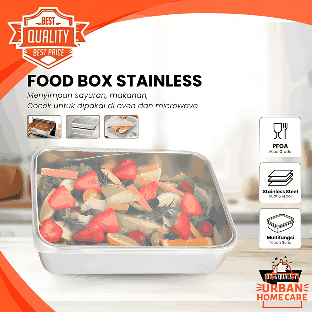 Jual URBAN Tempat Wadah Makanan Kontainer Makanan Sayuran Food Box ...
