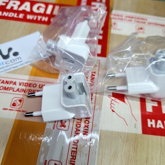 Jual AC EU PLUG KEPALA DUCKHEAD ADAPTOR COLOKAN FOR MACBOOK PRO AIR ...
