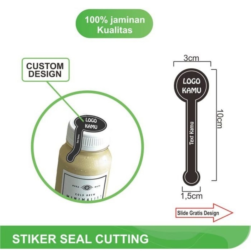 Jual Print Cetak Custom Segel Botol Segel Packaging Seal Botol Murah ...