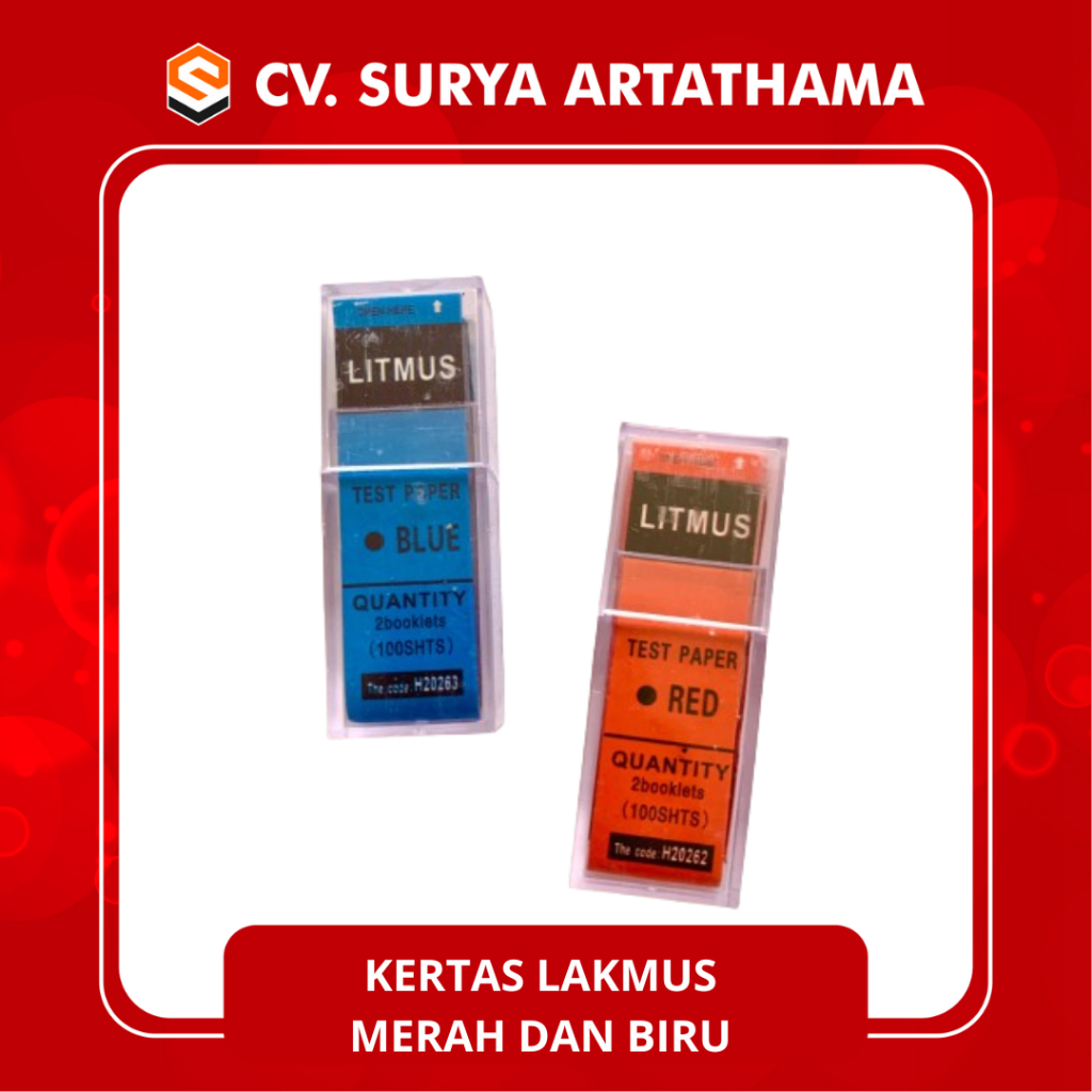 Jual KERTAS LAKMUS LITMUS MERAH / BIRU PAPER KERTAS LITMUS RED BLUE ...