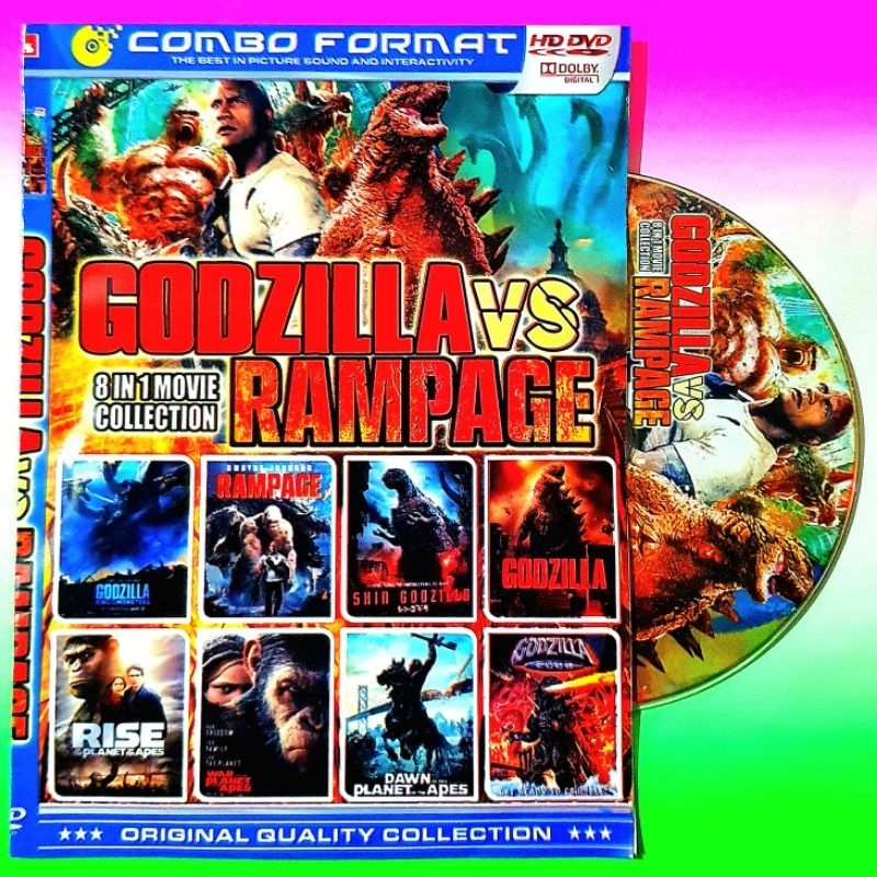 Jual KASET CAMPURAN 8 FILM GODZILLA VS KONG-FILM KING KONG-FILM ...