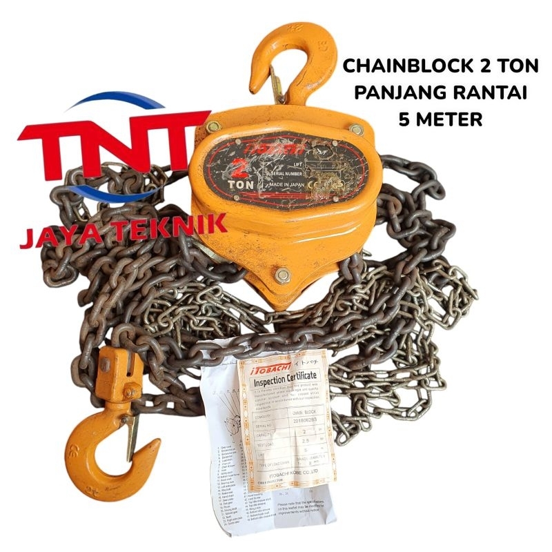 Jual ITOBACHI CHAIN BLOCK 2 TON X 5 METER / TAKEL / KATROL 2TON X 5M ...
