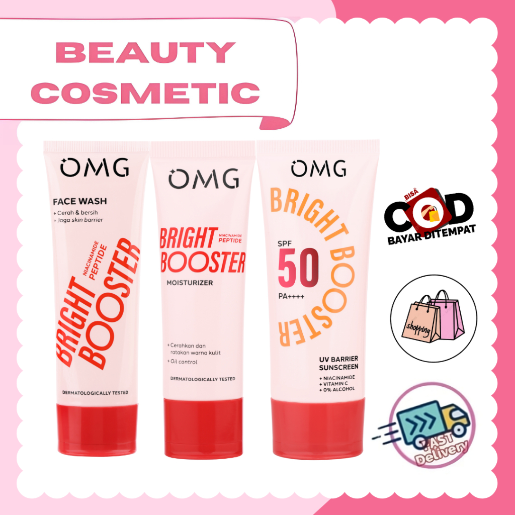 Jual OMG Oh My Glow Bright Booster Series - Peachy Plumpy Glowing Skin ...