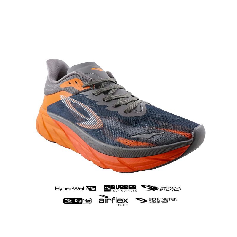 Jual 910 nineten Sepatu lari /Running original FUUTO REVANGE - ABU TUA ...