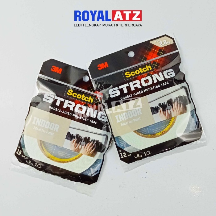 Jual Scotch 3M Perekat Isolasi Indoor Mounting Tape 12 Mm x 4 Meter ...