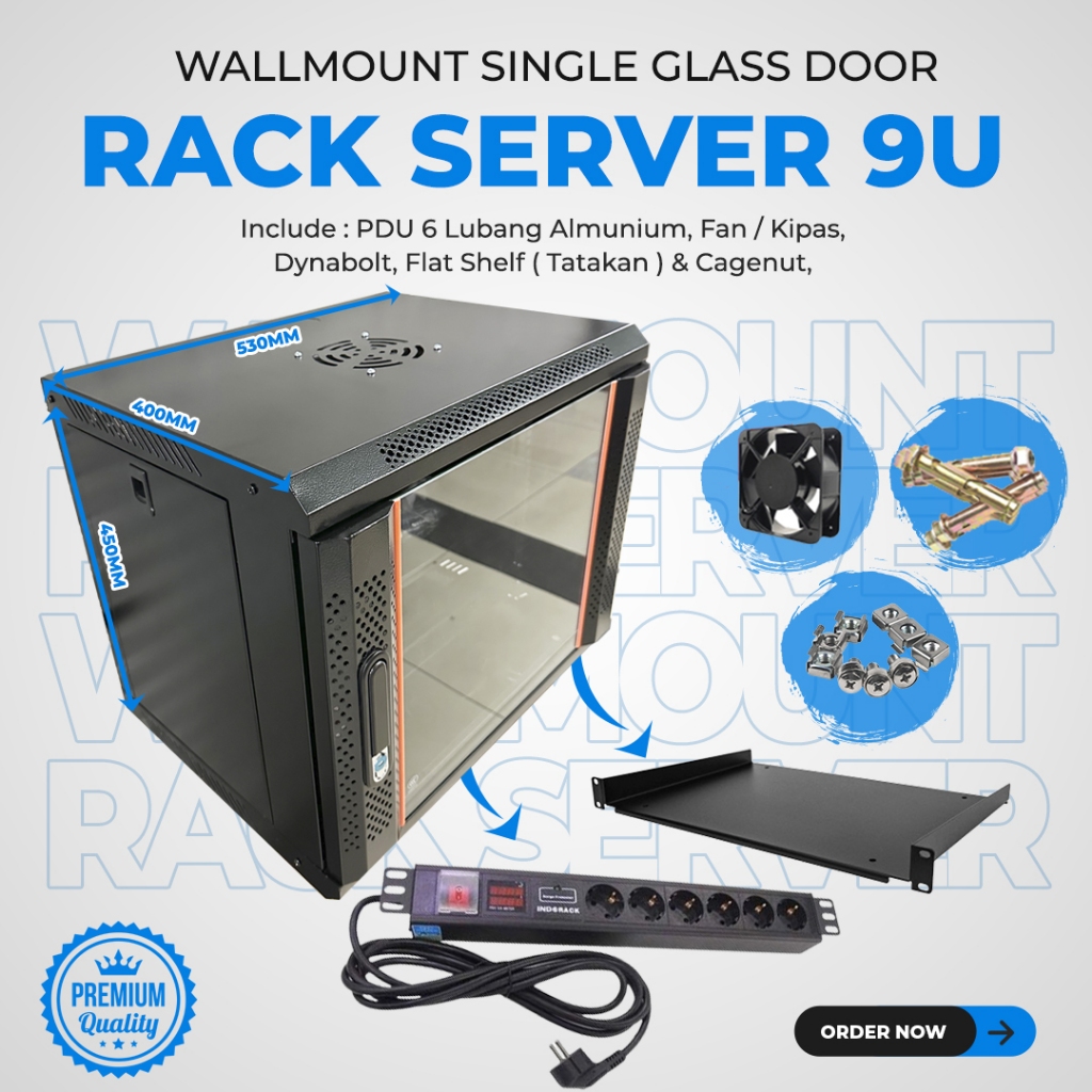 Jual wallmount rack 9u murah / Rack Server murah 9u | Shopee Indonesia