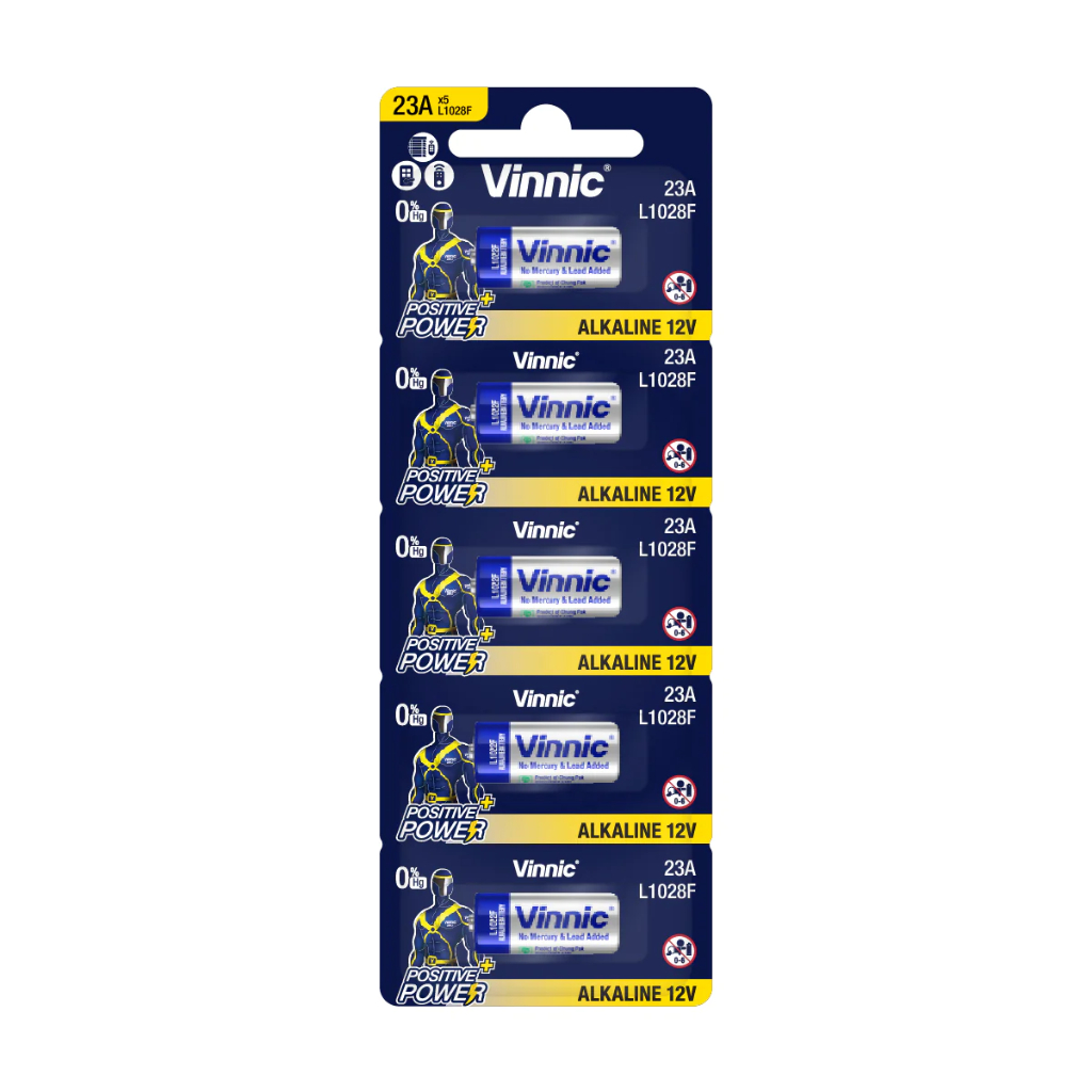Jual Vinnic L1028F 23A A23 Original Alkaline Battery 12V Isi 5pcs ...