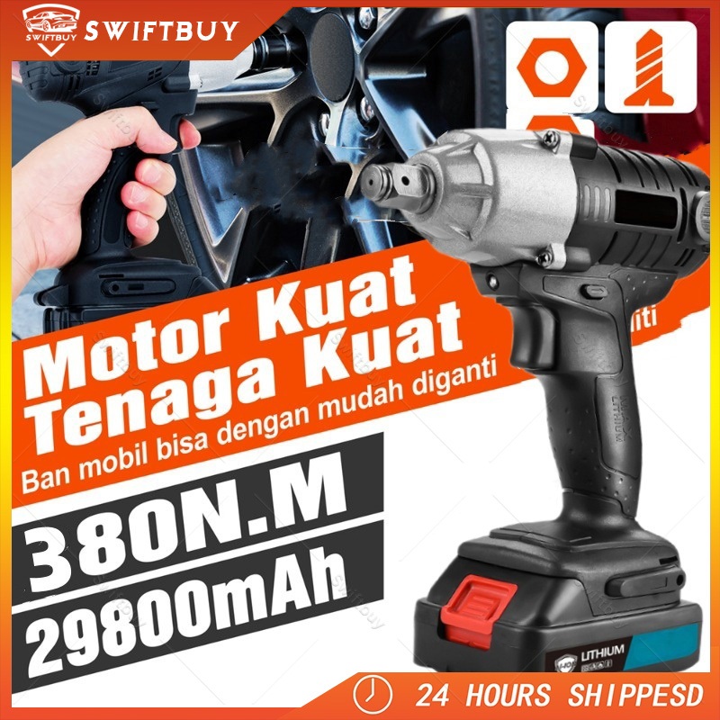 Jual Impact Wrench 148V Baterai Semua motor tembaga Cordless Kunci Impact /Kunci Pas Elektrik ...