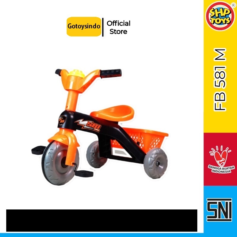 Jual Sepeda roda tiga anak ban donat tricycle SHP Toys FBM 581 | Shopee ...