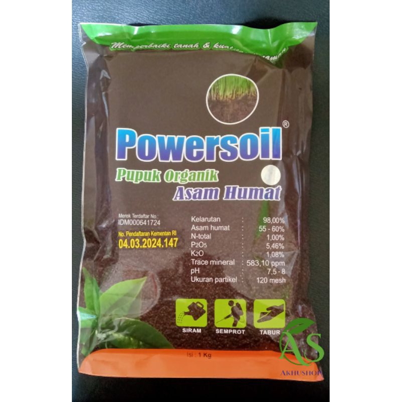 Jual POWERSOIL 1KG Nutrisi Tanaman & Tanah Pupuk Organik Asam Humat ...