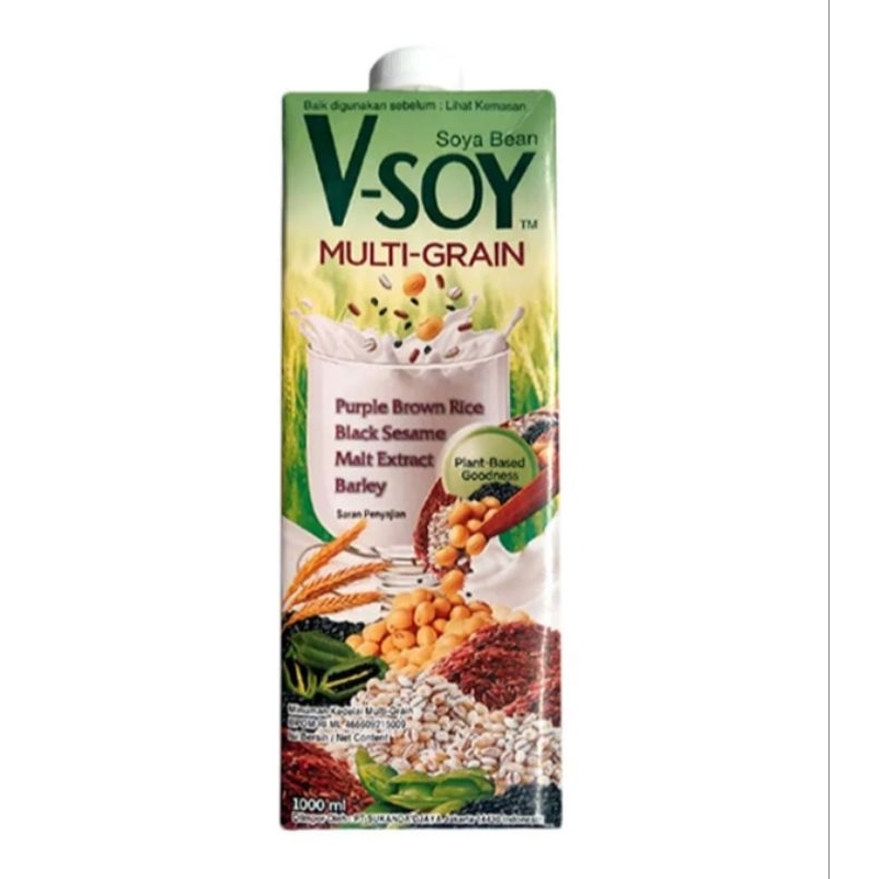 Jual V-SOY Soya Bean Milk Multi Grain 1 Liter | Shopee Indonesia