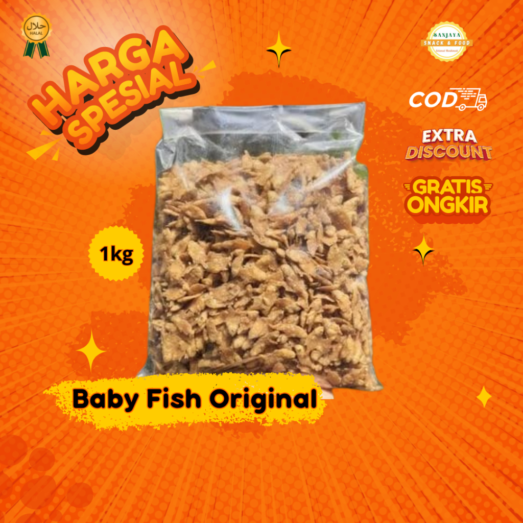 Jual BABY FISH IKAN CRISPY PEPETEK 1KG DI GORENG DADAKAN | Shopee Indonesia