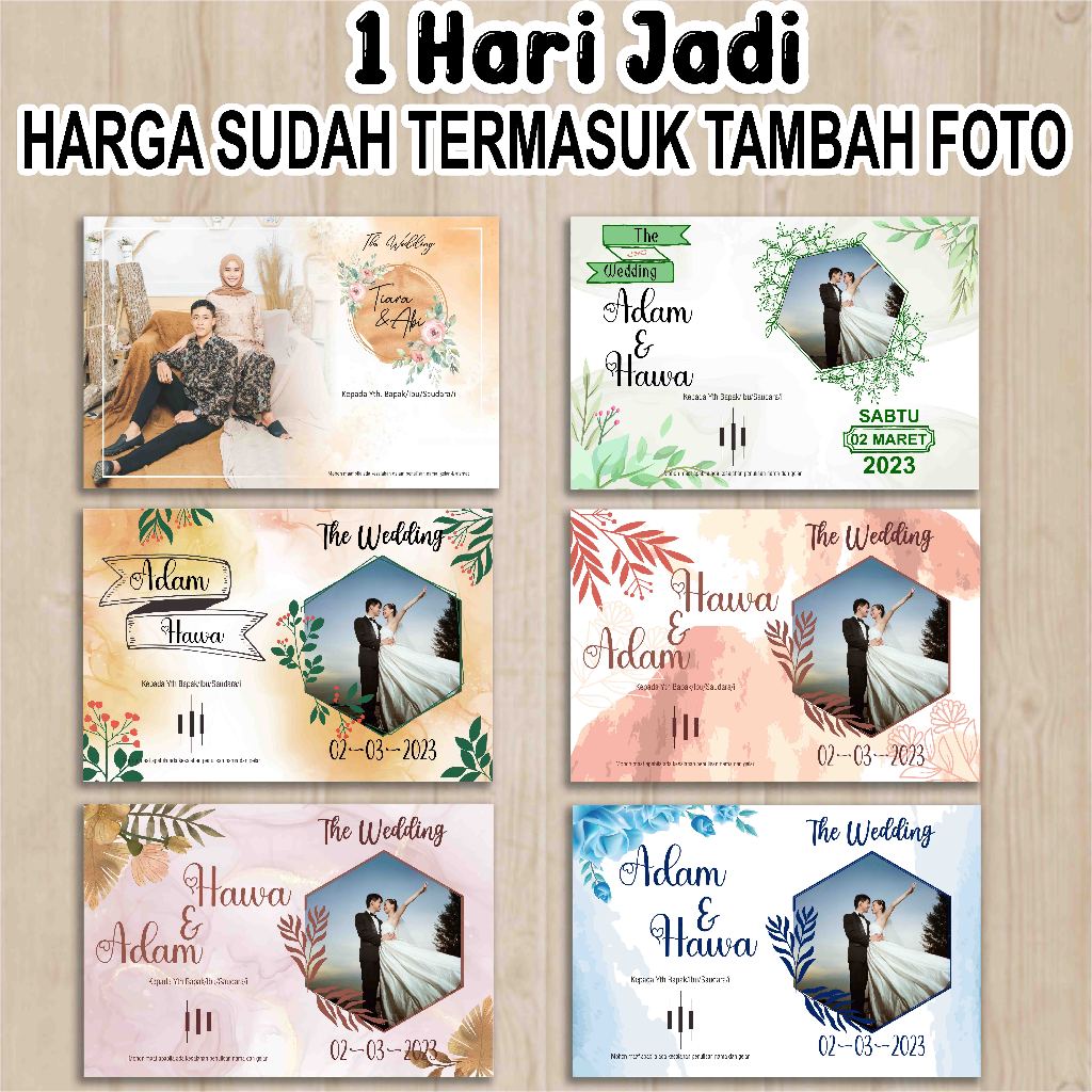 Jual Undangan Pernikahan Undangan Nikah wedding invitation Cetak ...