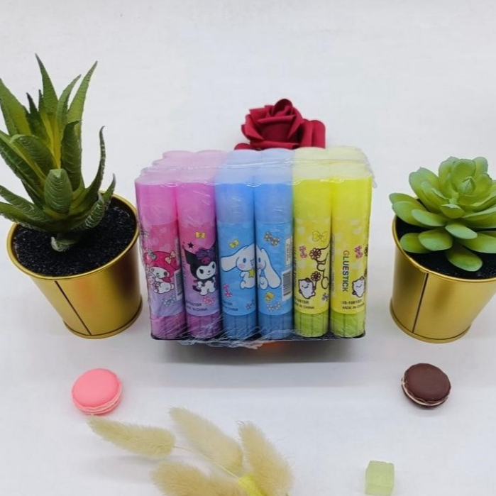 Jual Lem stik (1pak=24pc) ukuran KECIL 10gram/ Lem stick / Lem murah ...