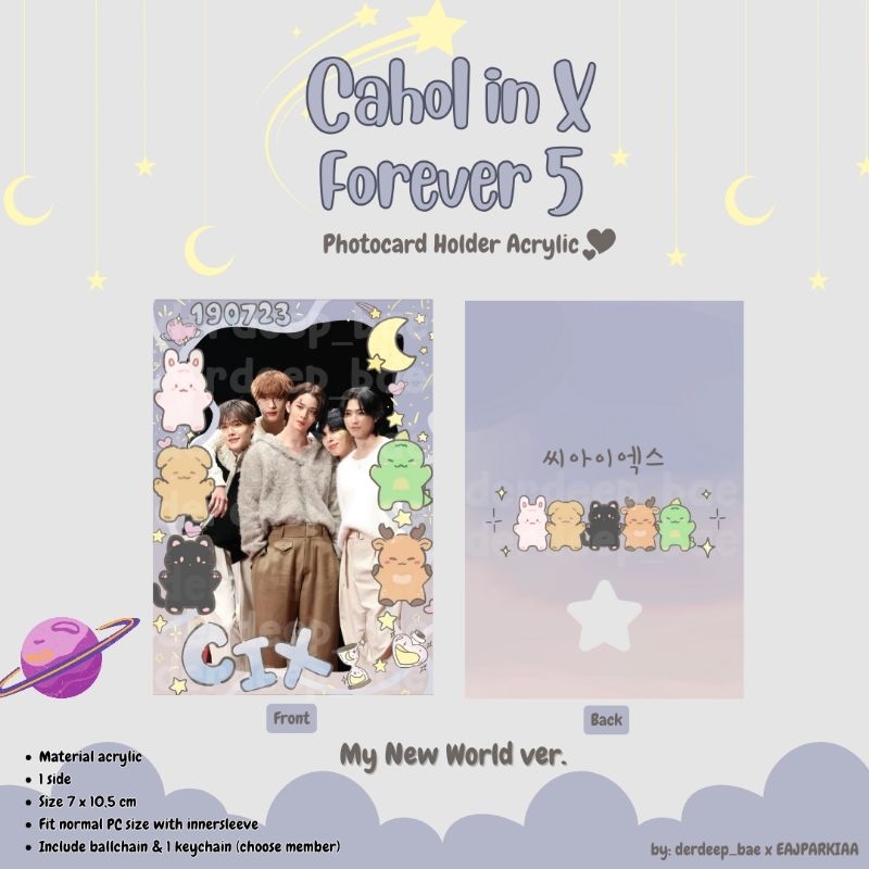 Jual Pre-Order & Ready Photocard Holder CIX "Cahol in X Forever 5 ...
