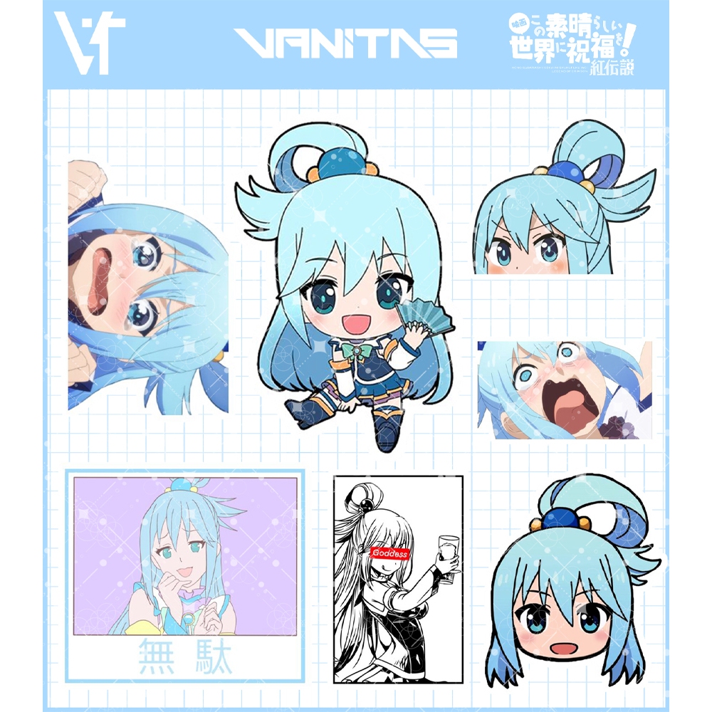 Jual Stiker/Sticker | Konosuba | Aqua | Sticker HP Aesthetic | Shopee ...