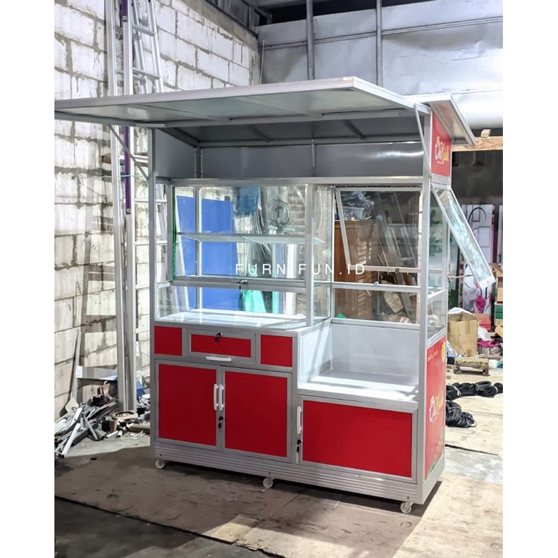 Jual Gerobak Fried Chicken / Gerobak Geprek / Booth Jualan / Gerobak ...