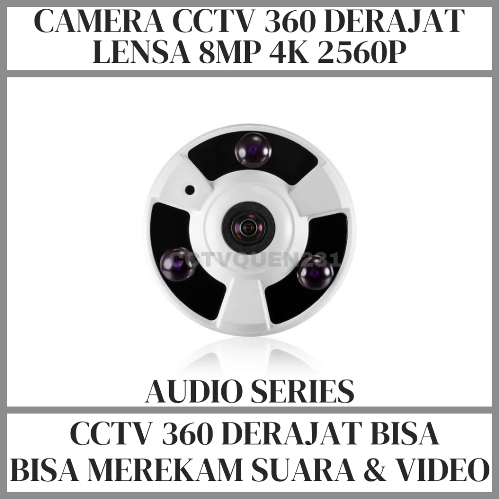 Jual CAMERA CCTV PANORAMIC 360 DERAJAT LENSA 8MP 4K TURBO HD IR SONY ...