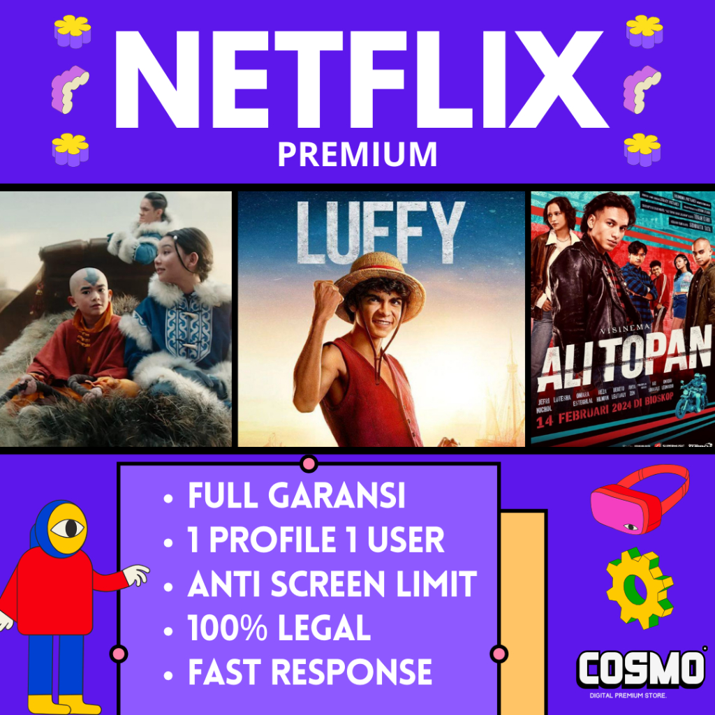 Jual NETFLIXXX 1 BULAN AMANAH PREMIUM RESMI UHD 4K 100% FULLGARANSI | Shopee Indonesia