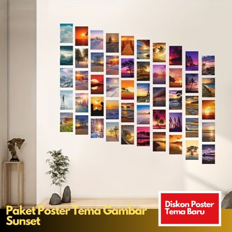 Jual Poster tema sunset estetik 18pcs - poster terbaru 2024 | Shopee ...