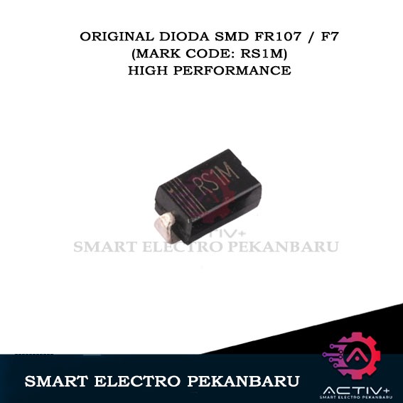 Jual ORIGINAL SMD FR107 (MARK CODE: RS1M) F7 1A 1000V ULTRA FAST ...