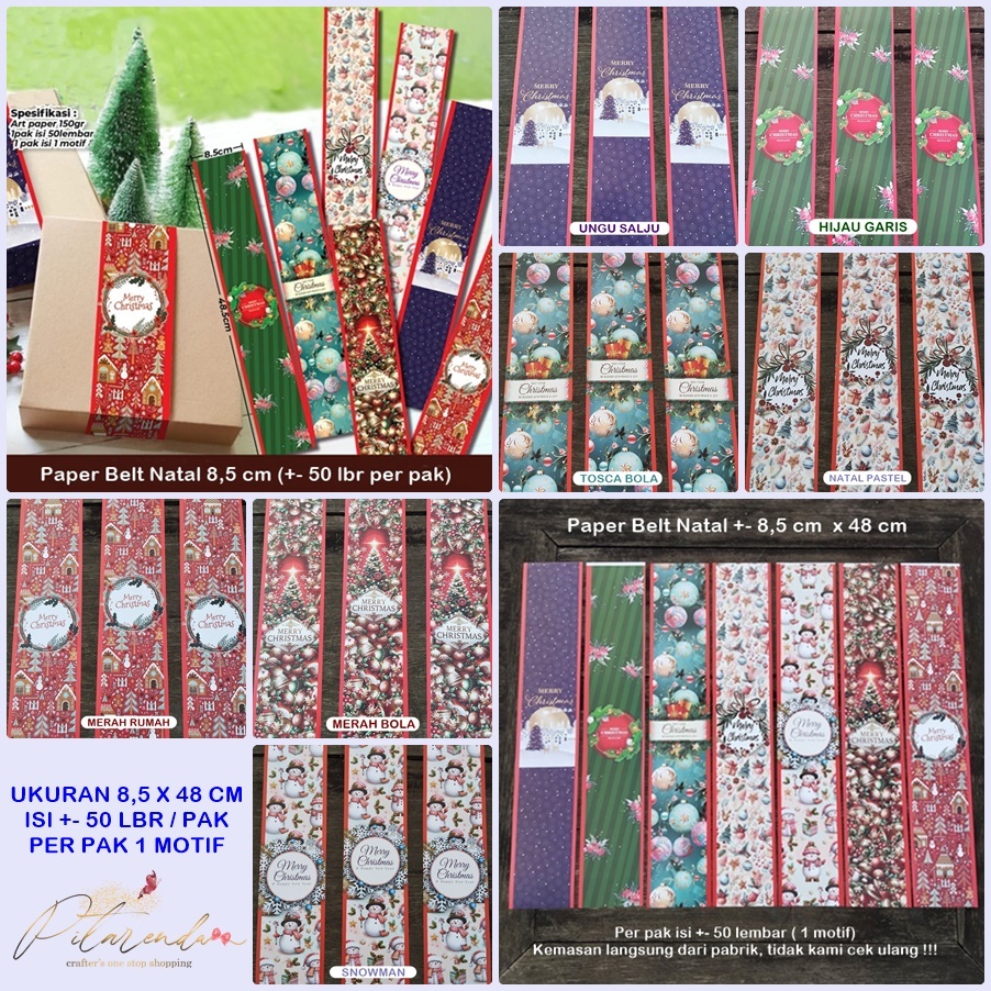 Jual NATL-225 : Pita Toples / Paper Belt Natal (per pak) Isi per pak ...