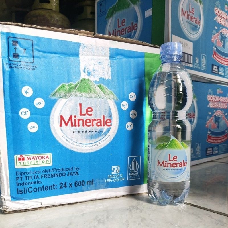 Jual 100% asli Le Minerale botol Dus 24x600ml | Shopee Indonesia