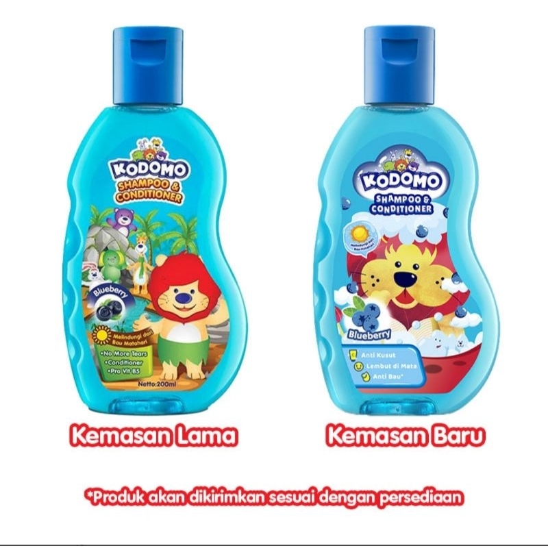 Jual Shampo Kodomo Kids Sampo & Kondisioner Anak Blueberry Botol 200 ml ...