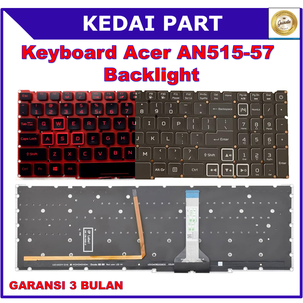 Jual Keyboard Acer Nitro 5 AN515-57 AN517-54 AN517-41 RGB Backlight ...