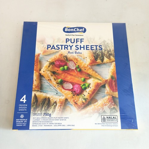 Jual Bonchef Puff Pastry sheet 750gr Bon chef kulit pastry Roti beku ...