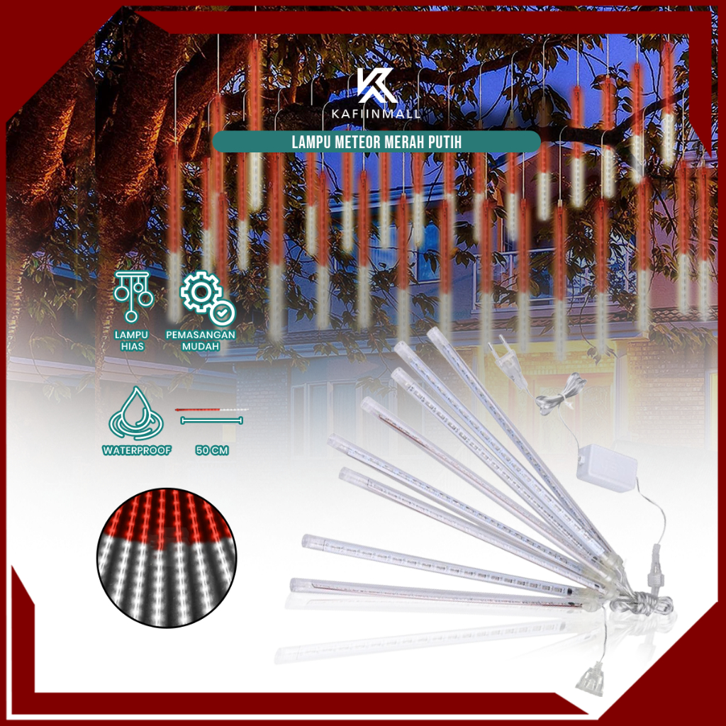 Jual Lampu Meteor Lightstick Tongkat Lampu LED Flash Stick Merah-Putih ...