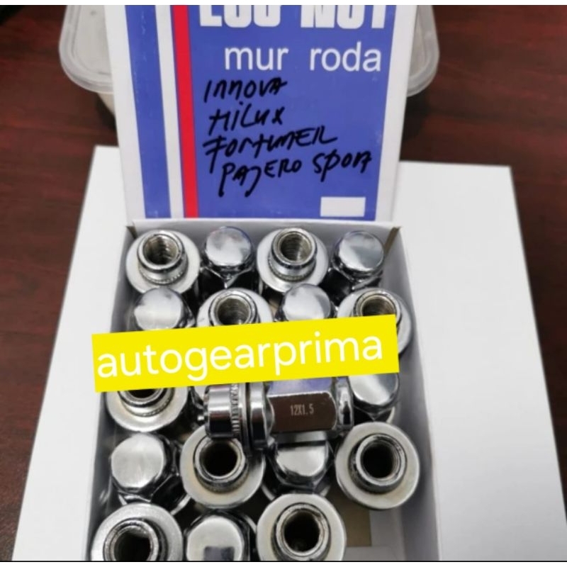 Jual mur baut roda Innova Hilux Fortuner Pajero | Shopee Indonesia