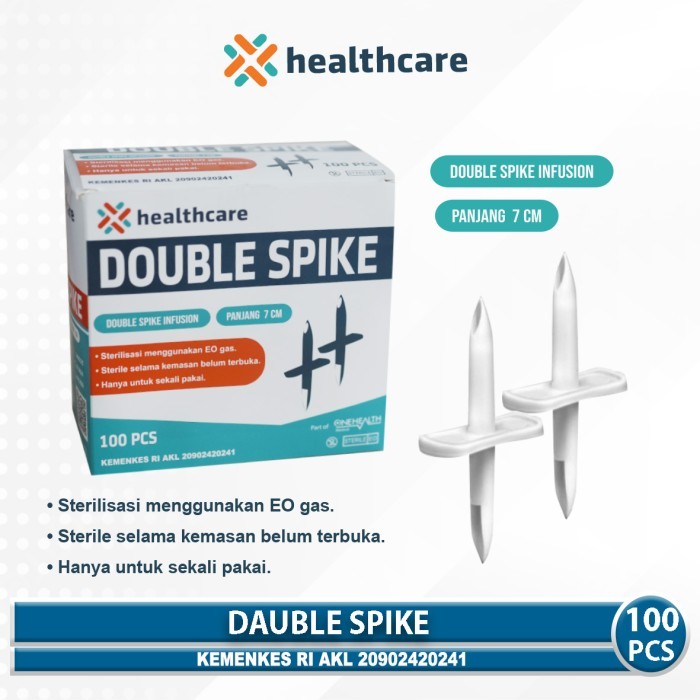 Jual OneMed Double Spike Infusion Set /Transofix Penusuk Botol Cairan ...