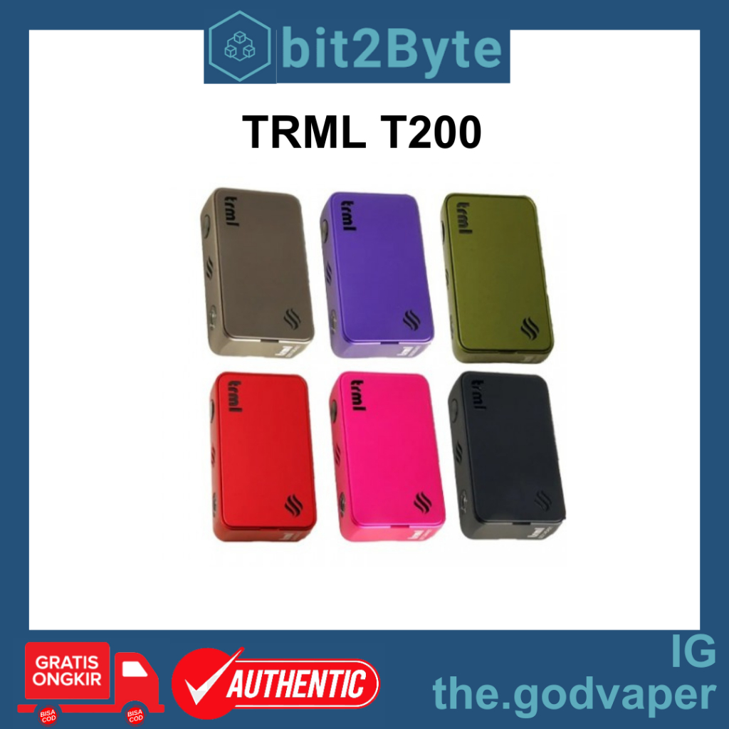 Jual TRML T200 220W Box Mod Authentic | Shopee Indonesia