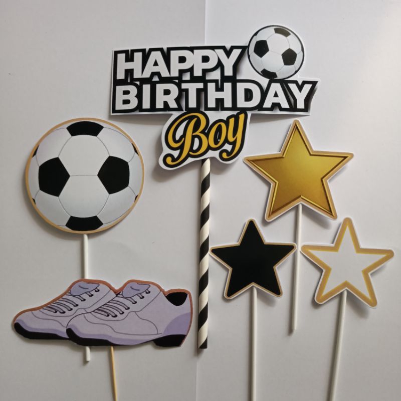 Jual Topper Cake BOLA / hiasan kue ulang tahun BOLA | Shopee Indonesia