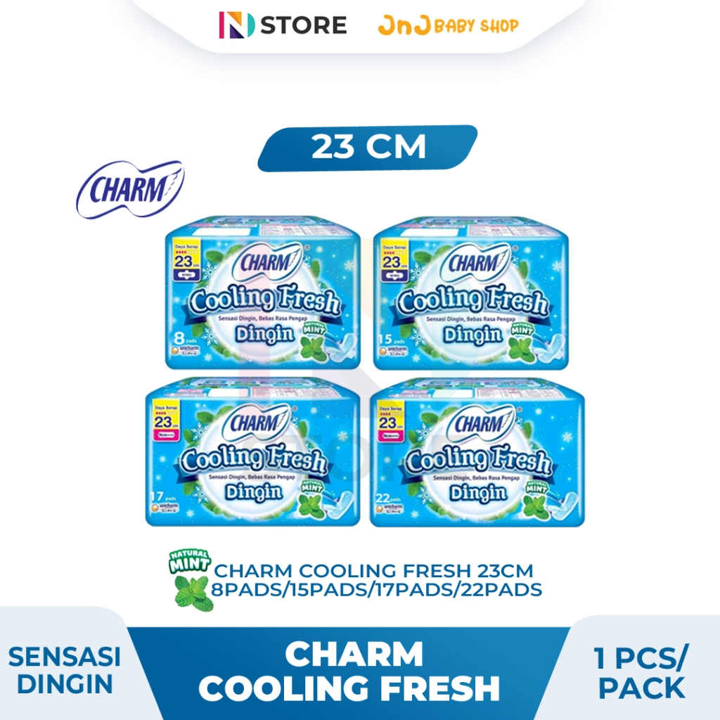 Jual Charm Cooling Fresh 23CM Wing 8 Pads/15 Pads/22 Pads/ Non Wing 17 Pads 1 Pcs/Pack | Shopee ...