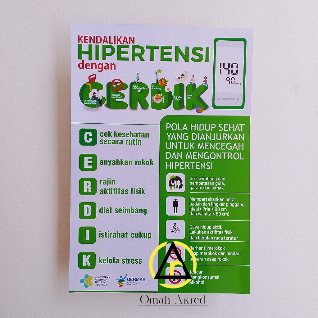 Jual Poster Kendalikan Hipertensi Dengan Cerdik - Lansia PTM - Poster ...