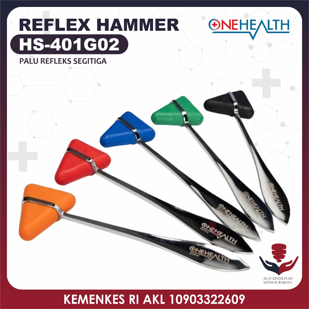 Jual Onehealth HS-401G02 Reflex Hammer Segitiga Palu Reflek Refleks ...