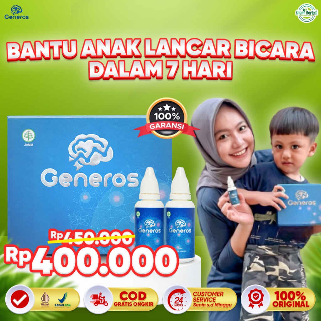 Jual Generos Vitamin Otak Anak Speech Delay Terlambat Lancar Bicara ...