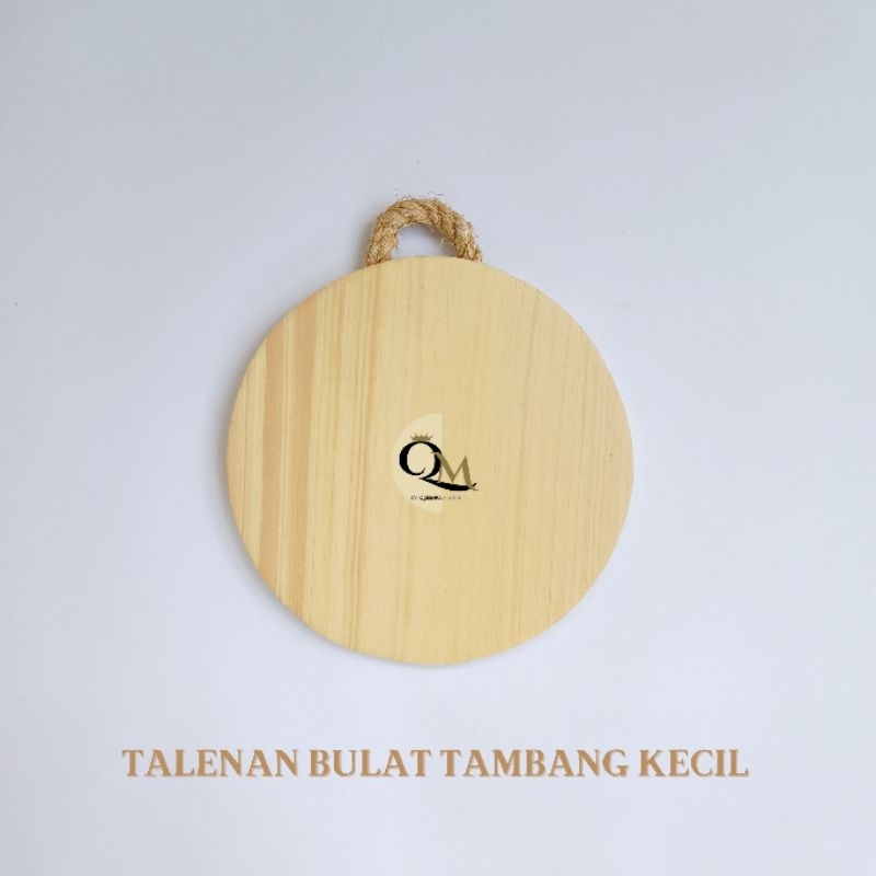 Jual COD Talenan Kayu Bulat Tebal Halus Tambang Estetik Ukuran Kecil ...