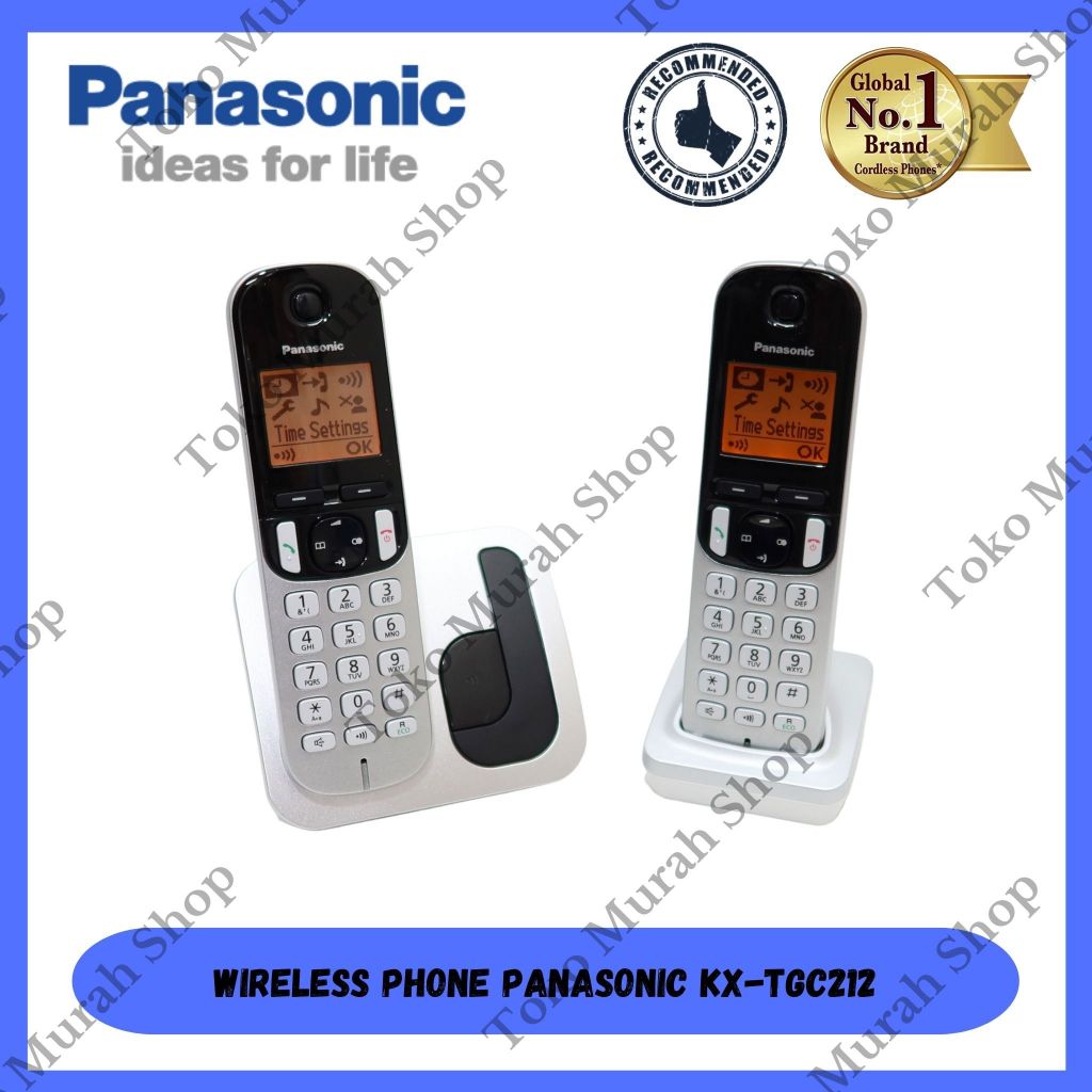 Jual Telephone Wireless Panasonic KX-TGC212 Telepon Cordless Panasonic KX-TGC212 - Silver ...