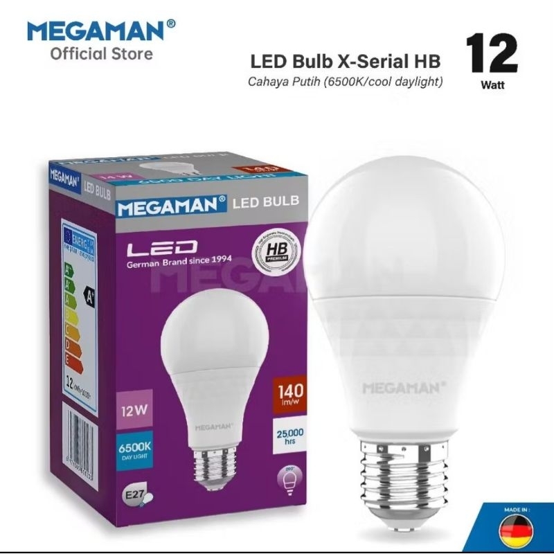 Jual Lampu led bulb Megaman 8w, 10w, 12w Premium ( GARANSI 1 TAHUN ...
