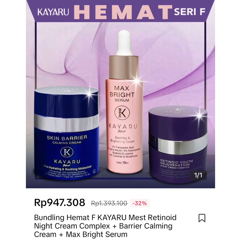 Jual Kayaru Mest by Maia Estianty (Bundling Hemat Retinoid Night Cream ...
