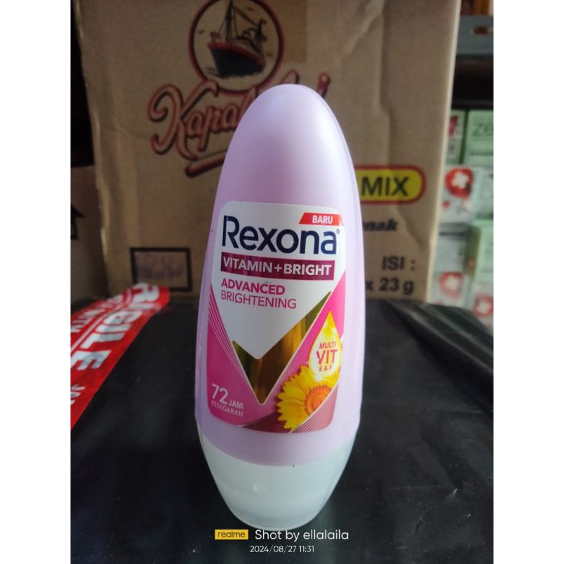 Jual Rexona advanced brightening 45ml 45 ml deodorant Vitamin + bright ...