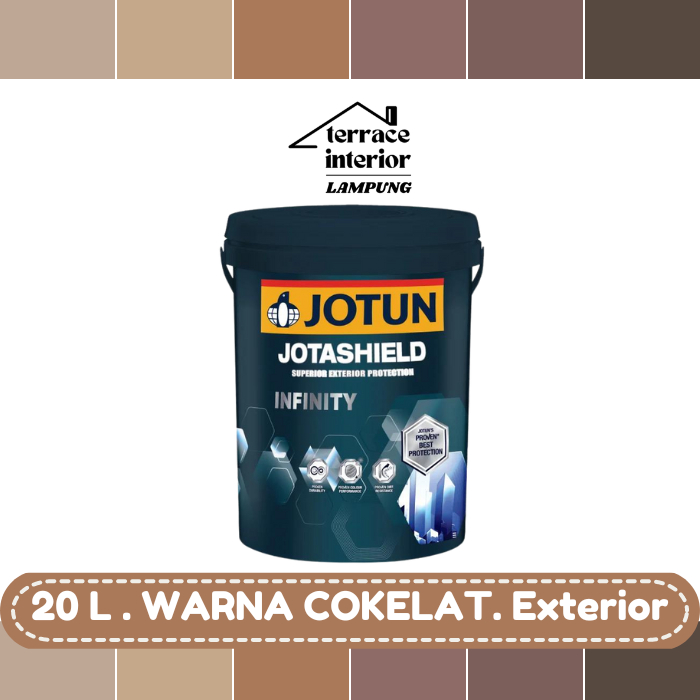 Jual Cat Tembok Jotashield Infinity Exterior Jotun warna Cokelat 20 L ...