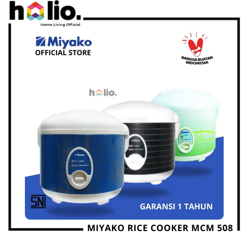 Jual Magic Com Rice Cooker Miyako MCM-508 / MCM508 1.8 Liter | Shopee ...