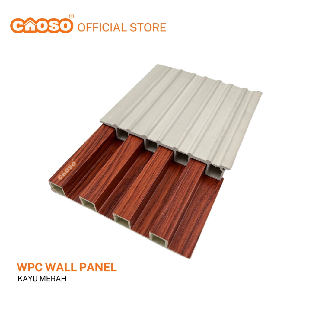 Jual WPC Wall Panel 3 Meter Warna Kayu Merah | Wall Panel Wood panel 3M ...