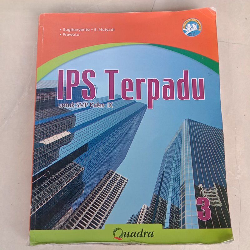 Jual IPS Terpadu 3 Untuk SMP Kelas 9/IX K-13 - Quadra | Shopee Indonesia